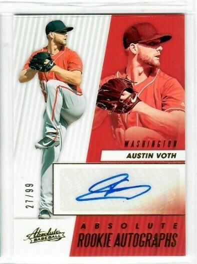 AUSTIN VOTH 2019 Panini Chronicles ABSOLUTE ROOKIE AUTOGRAPHS AUTO GOLD ...