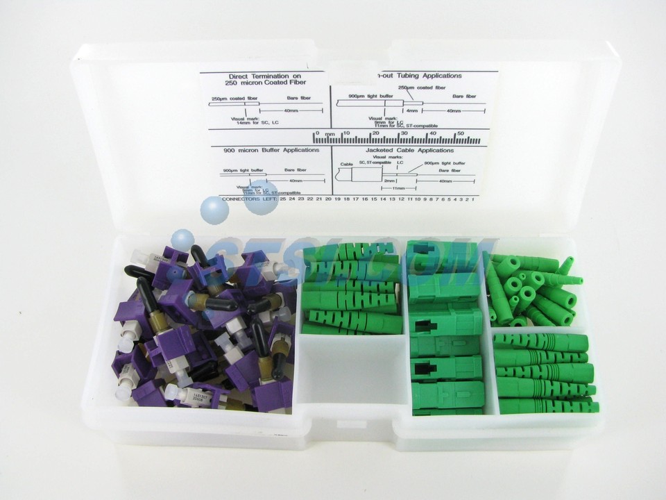 Corning Optisnap SC Fiber Connector OSNP-SCA-900-Z, Organizer Pack of ...