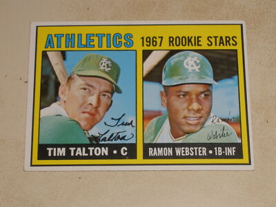 1967 Topps High Number Athletics Rookie Stars #603 Tim Talton Ramon ...