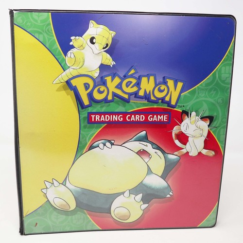 1990s NINTENDO POKEMON WOTC TRADING CARD GAME RING BINDER FILE + BASE ...