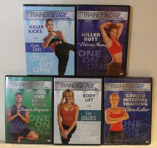 5 Trainer's Edge workout DVD lot Body Lift Liz Gillies Petra Kolber ...