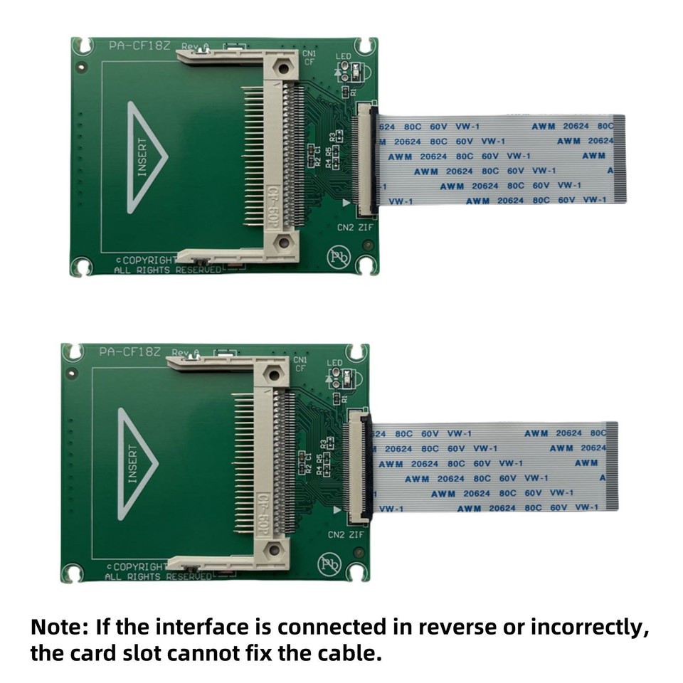 CF to ZIF Adapter Card (40Pin) Support Noise-Free and Low-Temperature Operation | eBay