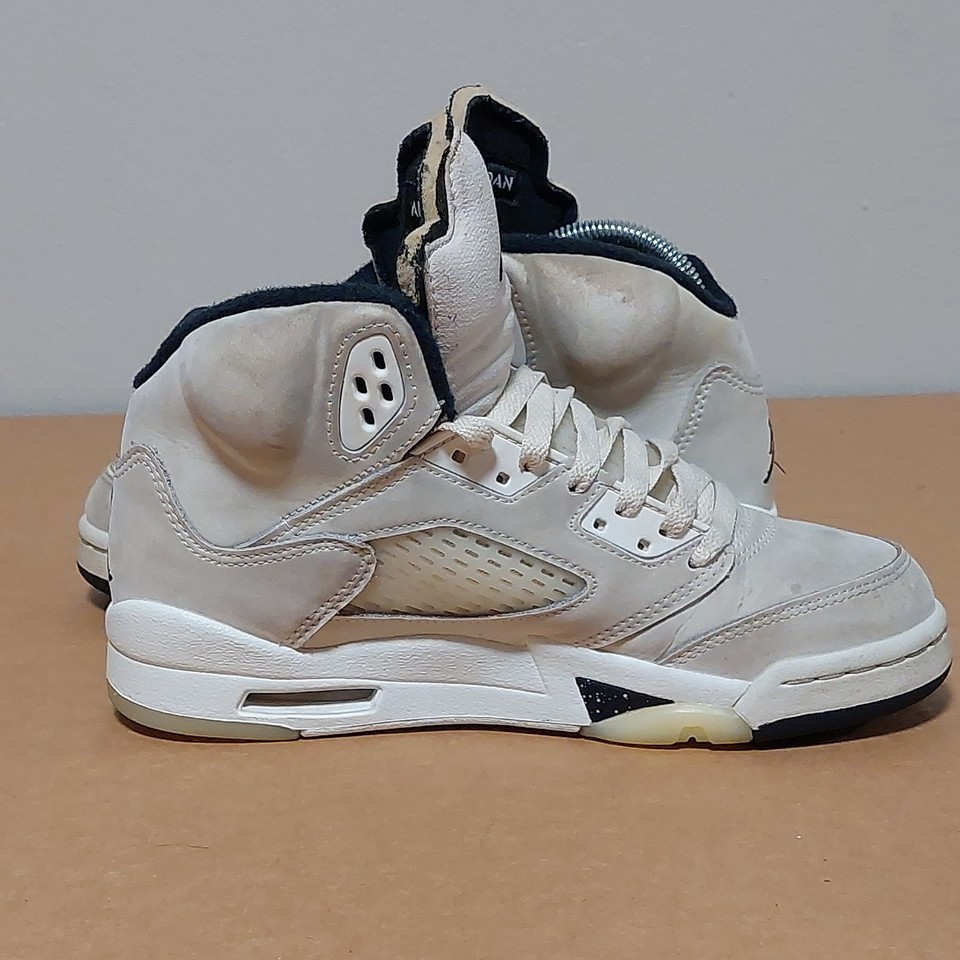Nike Air Jordan 5 Retro SE GS Sail Coconut Milk Black GS FQ3682-100 ...