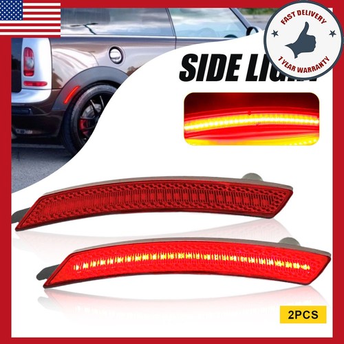 2PC LED Rear Side Marker Light Fit MINI Cooper 07-16 R56 R57 R55 R59 ...