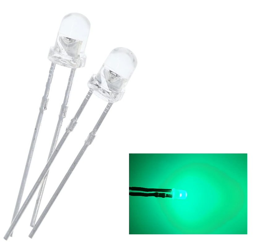 Flacker LED 3mm 5mm Flackerlicht Kerze Lagerfeuer Feuer Kamin 7 Farben ...