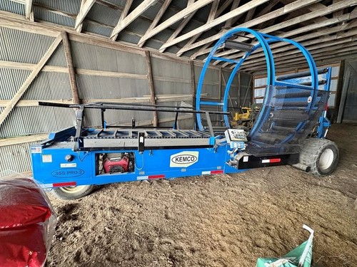 2024 Kemco 355 Pro-2 Bale Wrapper w/ 15 Boxes Tytan Silage Film ~300 ...