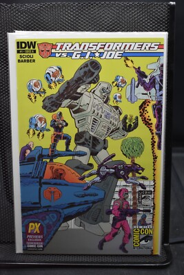 Transformers vs G.I. Joe #1 SDCC Cover A PX Connecting Variant IDW 2014 ...