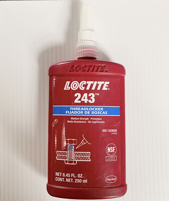 LOCTITE 243 Blue Medium Strength Threadlocker. (Pack Of 12) | eBay