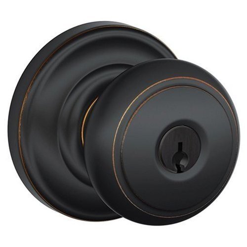 SCHLAGE F51AAND716AND F51A Andover With Andover Rose Keyed Entry Lock C ...