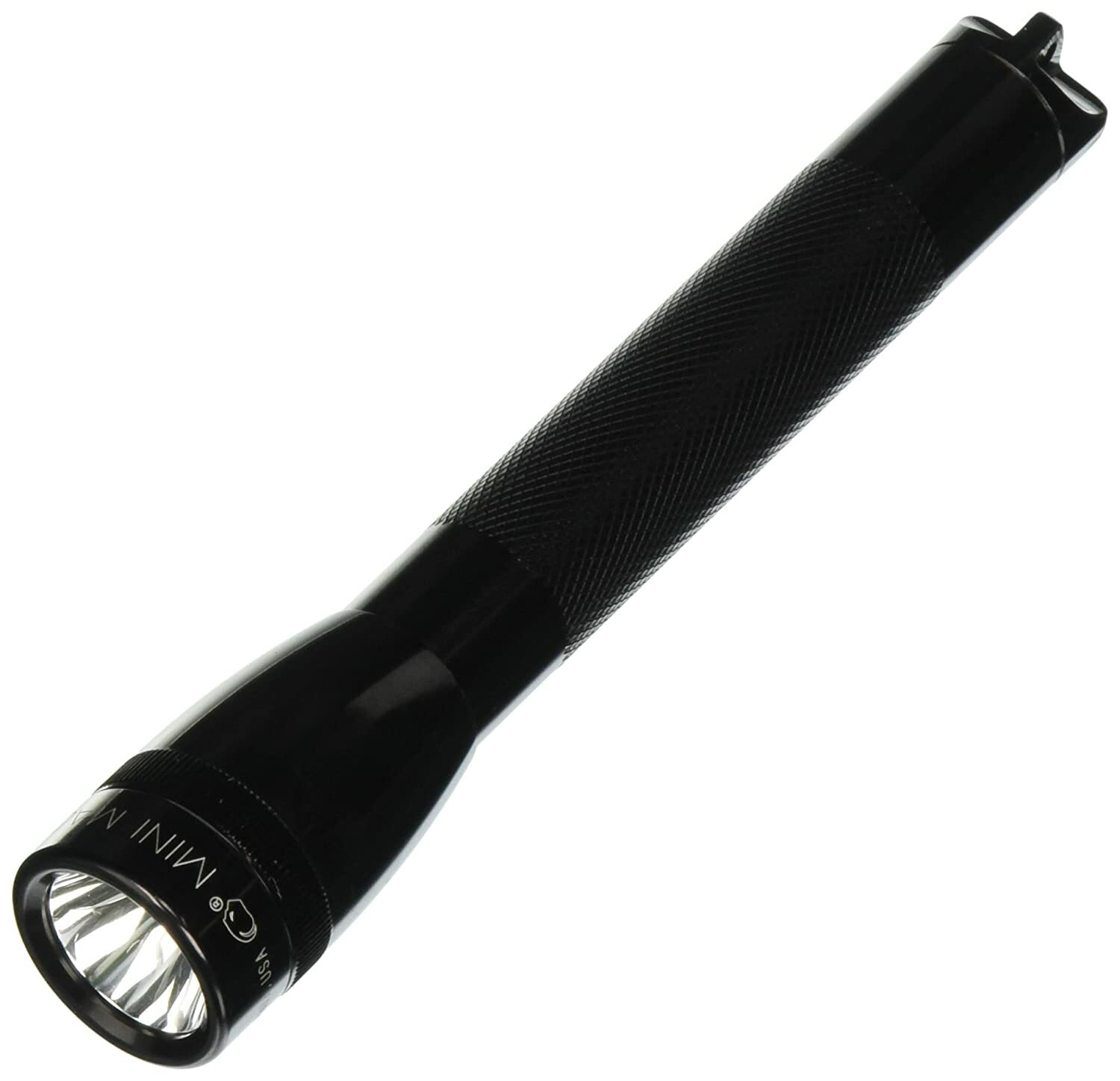 Mag-Lite Mini Maglite AA Flashlight, 2 AA, 14 lm, Black, 459-M2A016 ...