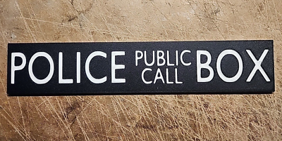 Tardis Police Call Box Sign Print