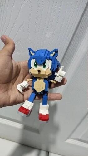 Cartoon Sonic Building Blocks Action Figure Cartoon Sonic Toy Bricks | eBay