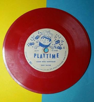 VINTAGE 1950's CHILDREN'S PLAYTIME RECORD 78RPM - GOOD KING WENCESLAS ...