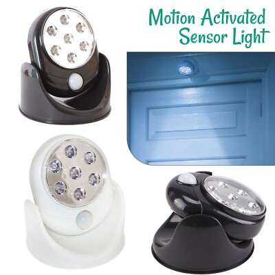 Motion Activated Bright Light 7 LEDs Wireless Light for Indoor Outdoor ...