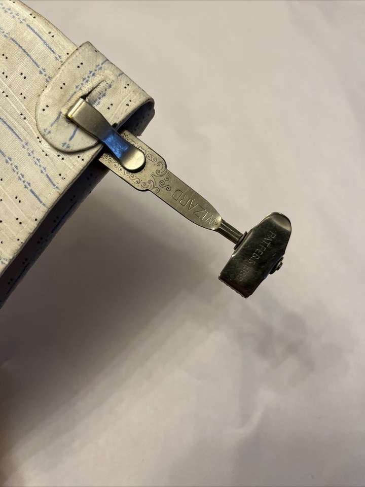 Wizard cuff clip holder w/ Paper Cuff card clip antique late 1800 early ...