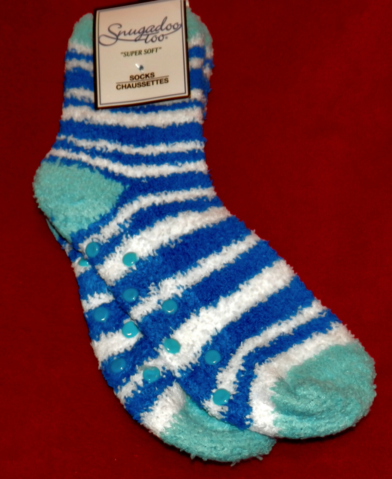 SNUGADOO TOO SUPER SOFT STRIPE SOCKS ** 4 TO PICK FROM ** SIZE 9-11 ...