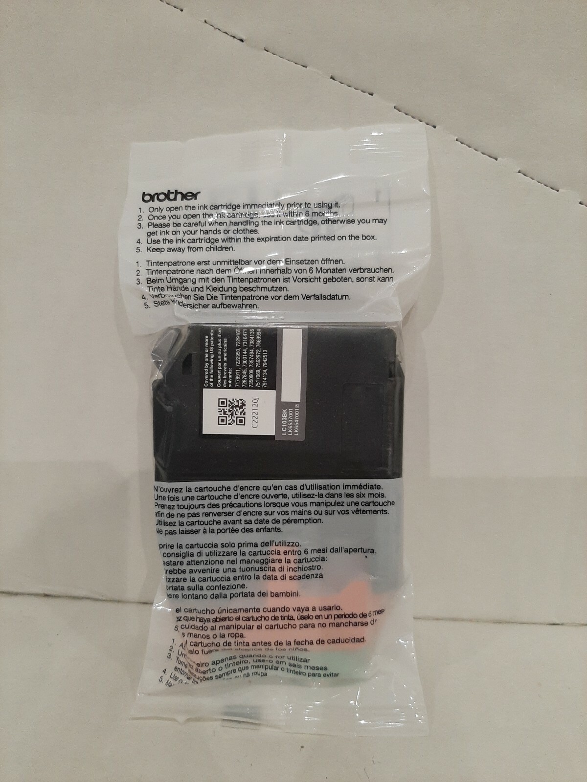 Genuine Brother Lc103bk XL High Yield Ink Cartridges Black Exp 06 2021 ...