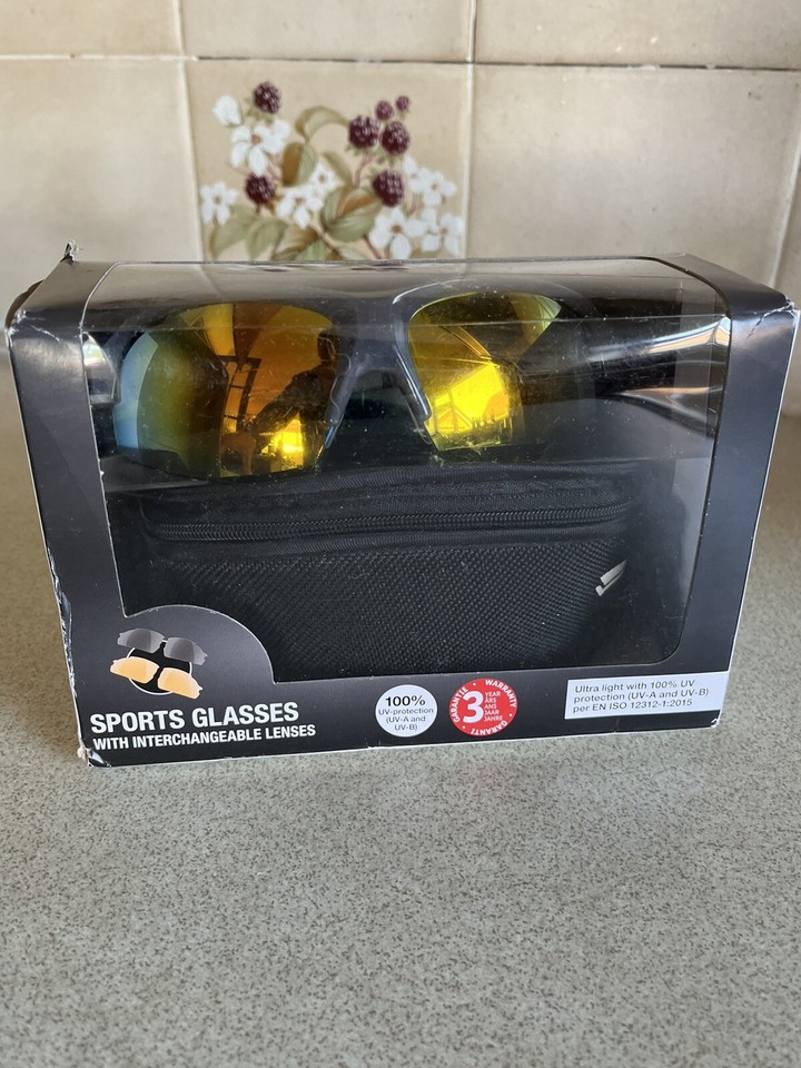 Crivit Sports Glasses / Sunglasses Interchangeable lenses -Charcoal ...