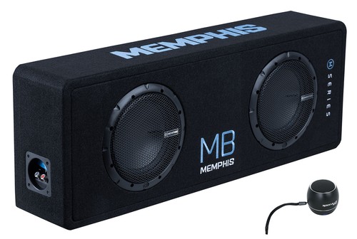 Memphis Audio MBE8D12 MB Dual 8" 1400w Loaded Car Subwoofers+Bluetooth ...
