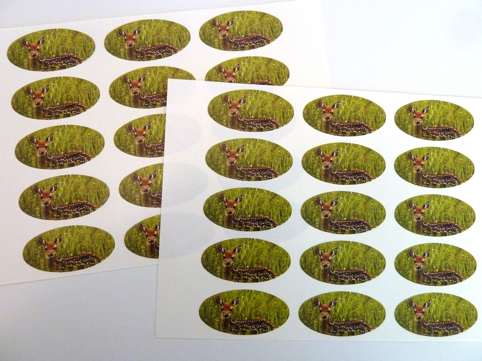 Hirsch Oval Siegel-Etiketten, Sticker Für Geschenk Verpackung, Umschlag ...