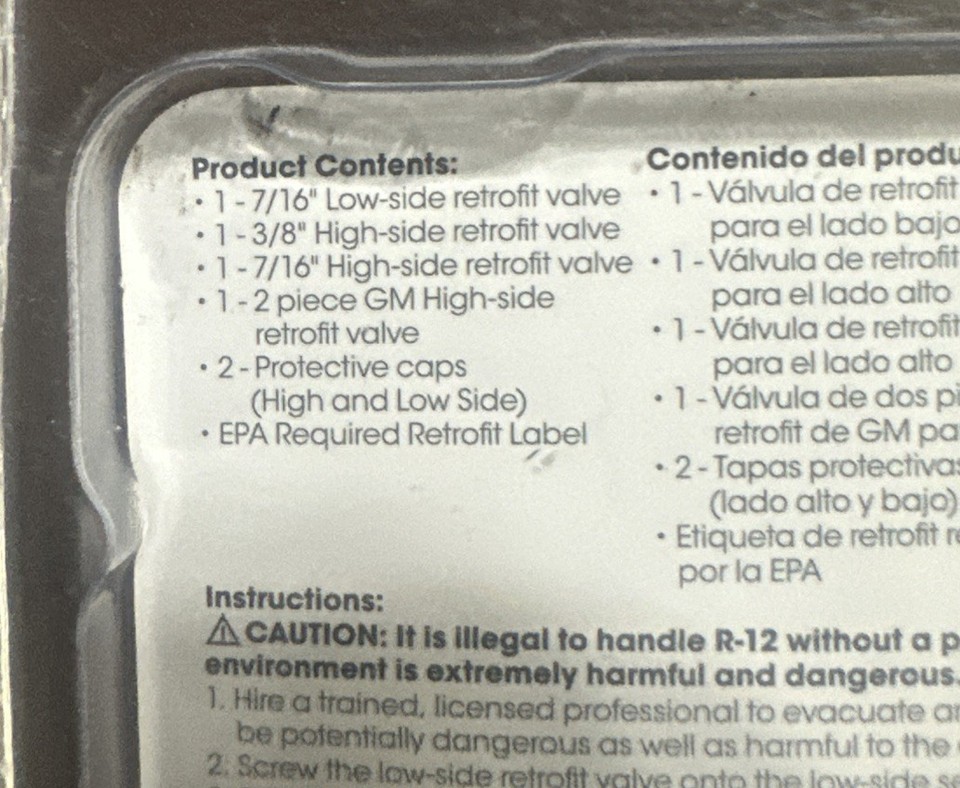 R-12 to R-134a ALL R12 SYSTEMS Retrofit Conversion ADAPTER Fittings | eBay