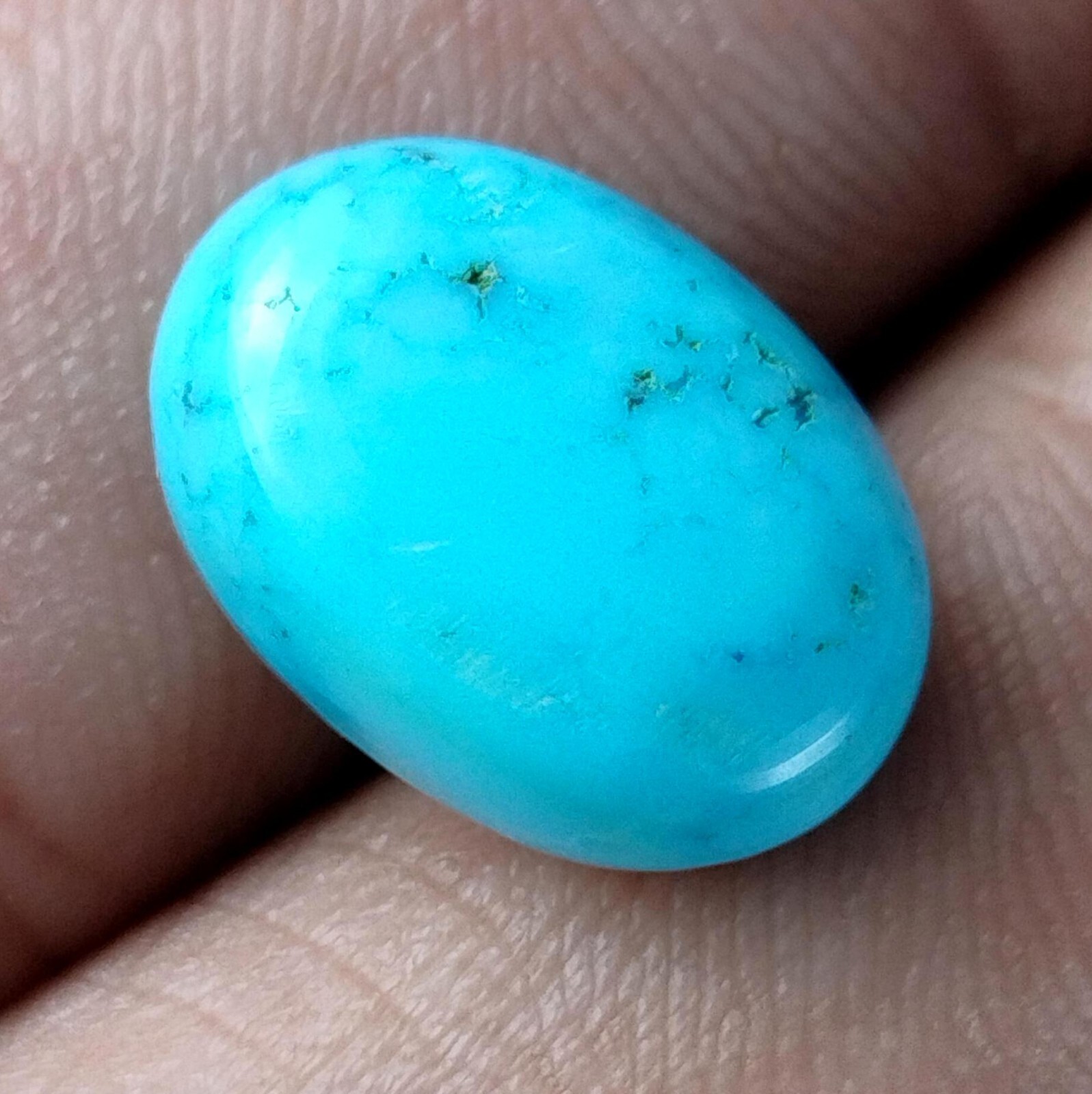 Natural Arizona Turquoise Oval Shape Cabochon Loose Gemstone 10 x 15 MM ...
