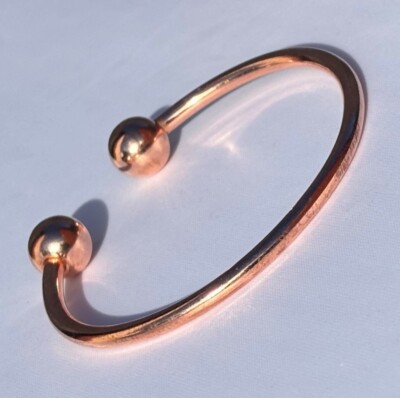 MAGNETIC Solid Copper CLASSIC TORQUE Bracelet Bangle Arthritis CF16 ...