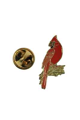 RED CARDINAL NEW BIRD Wildlife Metal LAPEL PIN BADGE Size : 0.75" x 1 ...