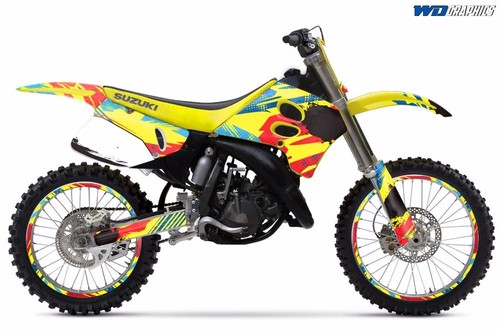 Decal Graphic Kit w/ Backgrounds Suzuki RM125 RM 125/250 RM250 Dirt ...