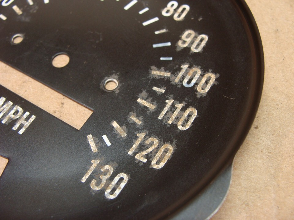 GM 70 71 72 73 Camaro dash 130 mph speedometer face & mechanism | eBay