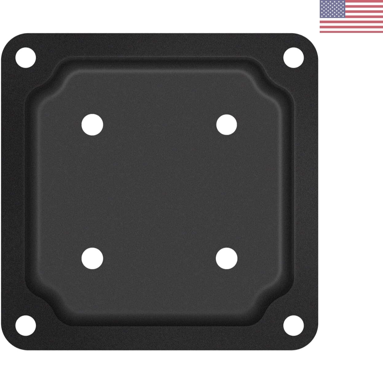 Black Wood Post Plate Connector - Stabilizes 4" x 4" Posts - Easy ...