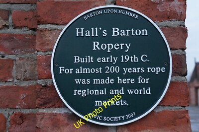 Photo 6x4 Plaque at Barton Ropery, Barton upon Humber Barton-Upon ...