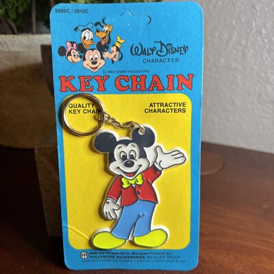 Mickey Mouse Key Chain, Vintage, Handpainted, New in Package | eBay