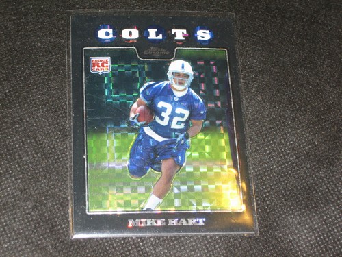 MIKE HART ROOKIE LEGEND GENUINE AUTHENTIC FOOTBALL CARD TOPPS CHROME ...