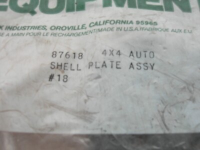 RCBS 4X4 Auto Shell Plate Assembly #18-(87618)-NOS-w/ buttons | eBay