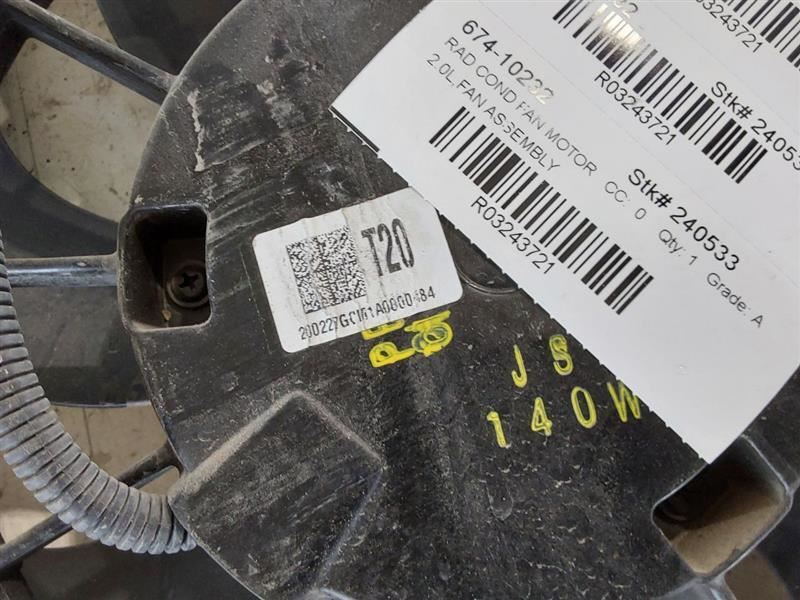 2021-2023 Kia SELTOS Radiator Fan Motor Fan Assembly 2.0L Naturally ...