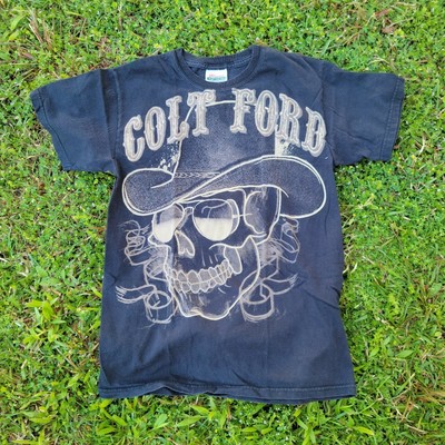 Vintage Colt Ford Shirt "I Spit That Country" Graphic Tee Double Sided ...