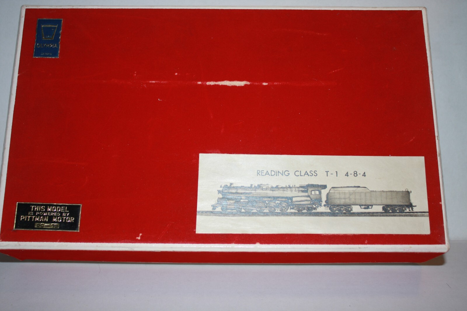GEM RUBY -HO- READING RAILROAD CLASS T-1 4-8-4 - PAINTED - ORIGINAL BOX ...