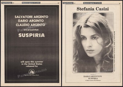 SUSPIRIA - Original 1977 Trade AD / poster _ Dario Argento _ Stefania Casini | eBay