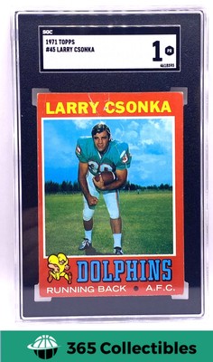 1971 Topps Larry Csonka #45 Football Miami Dolphins SGC 1 | eBay