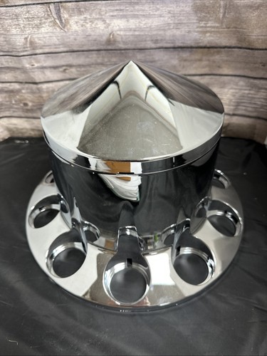 Alcoa 10 Lug Chrome Semi Rear Wheel Center Cap | eBay