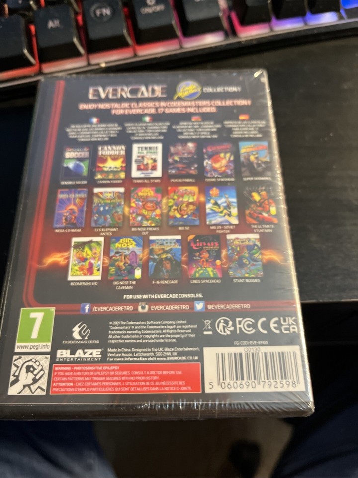 Blaze Evercade Codemasters Collection 1 - Cart #19 - Legacy - New ...