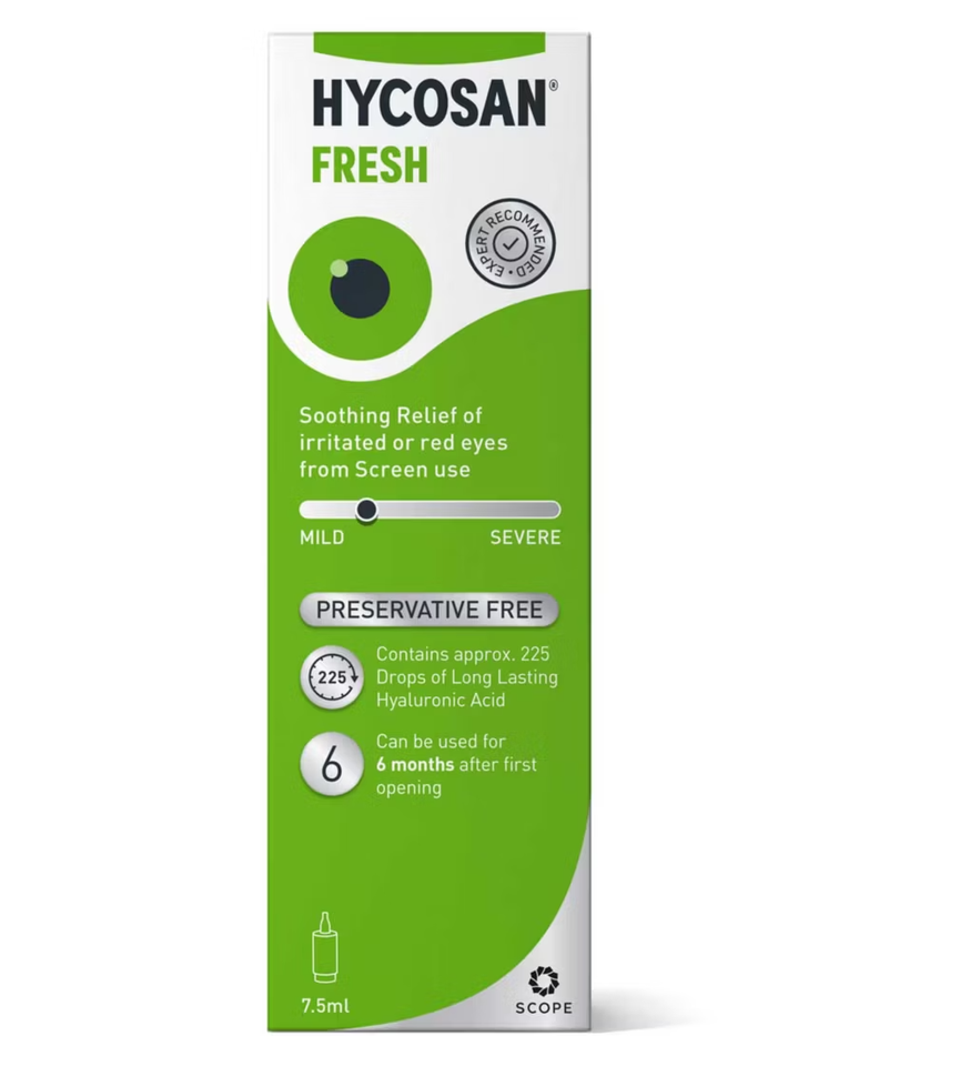 Hycosan Eye Drops Shield / Extra / Intense / Dual / Original / Fresh ...