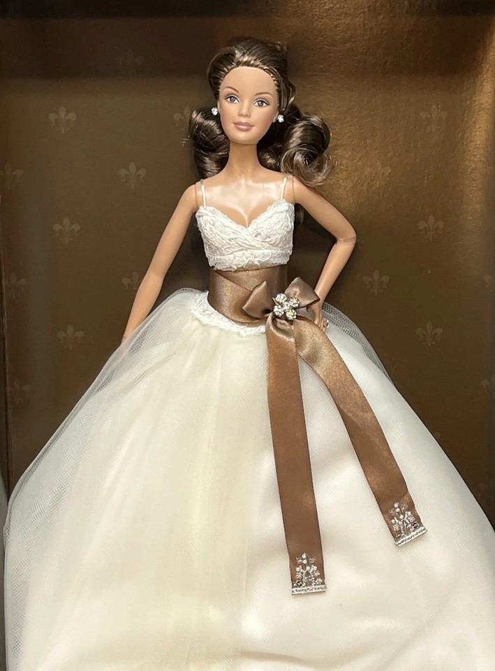 Monique Lhuillier Bride Gold Label Barbie Doll 2006 Mattel #J0960 | eBay