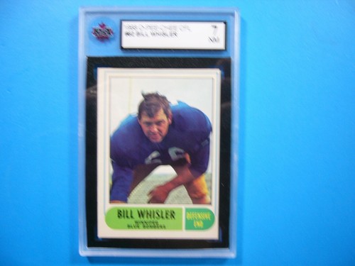 1968 O-PEE-CHEE CFL FOOTBALL CARD #62 BILL WHISLER KSA 7 NM SHARP!! '68 ...