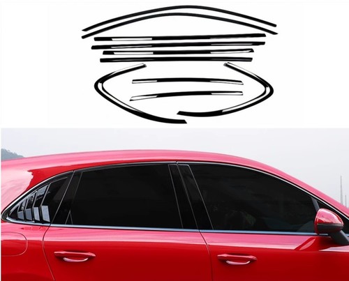 For 2014-2021 Porsche Macan Car Window Frame Trim Molding Strips Black ...