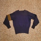 VTG 1953 Varsity "A" Letterman Captain Sz 42 Blue/Gold Sweater ...