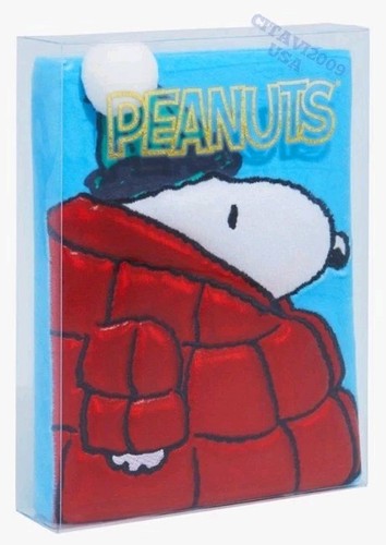 PEANUTS SNOOPY NOTEBOOK JOURNAL PLUSH COVER RED JACKET SNOOPY 120 PAGES ...