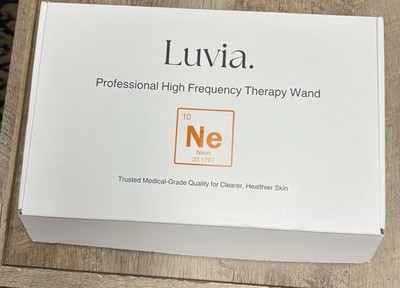 Luvia Pro High Frequency Therapy Wand 4 Clear Glass Attachments Neon ...