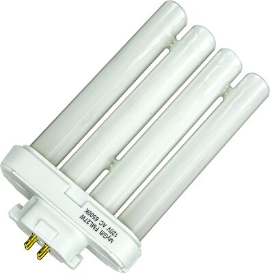 27 Watt Fluorescent Linear 4-Pin Quad GX10Q-4 Base Bulb for America ...